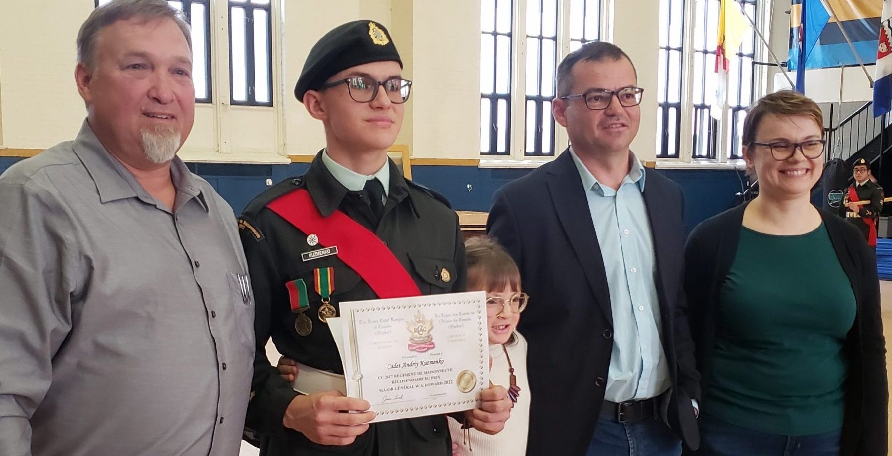 Félicitations aux récipiendaires de la médaille du Major-général Howard ...